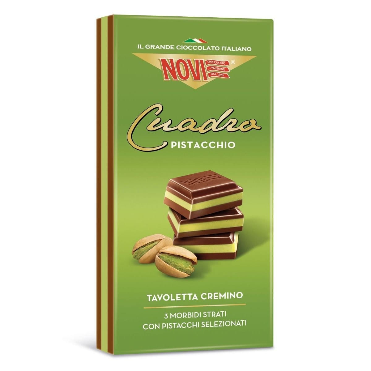 Ciocolata Novi Cuadro Fistic - 110 g - Sia Italia